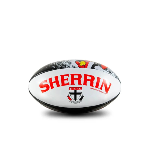 Sherrin PVC 20cm Softie Mascot Saints Football - SPORTFIRST ELTHAM